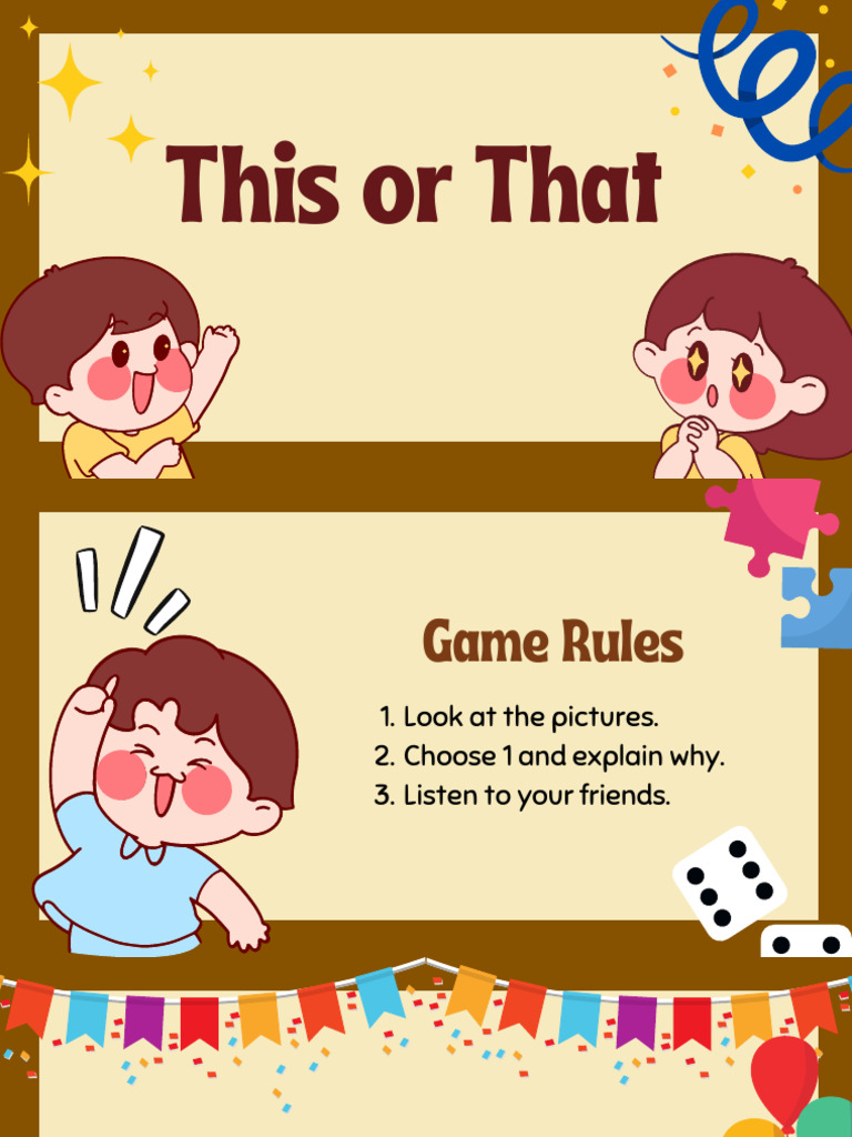 This or That Game Overview | PDF