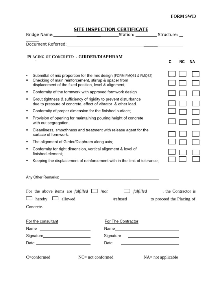 1 Inspection Concrete Girder | PDF