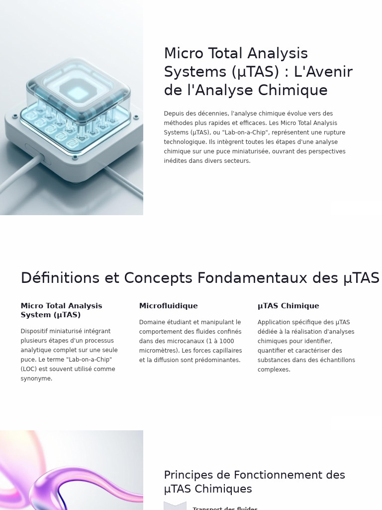 Micro Total Analysis Systems TAS LAnalyse Chimique | PDF | Chimie ...