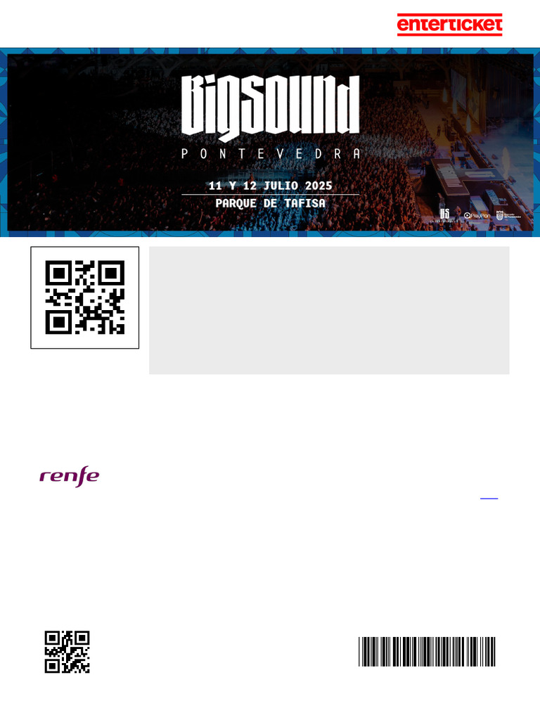 Entradas Big Sound Festival 2025 | PDF