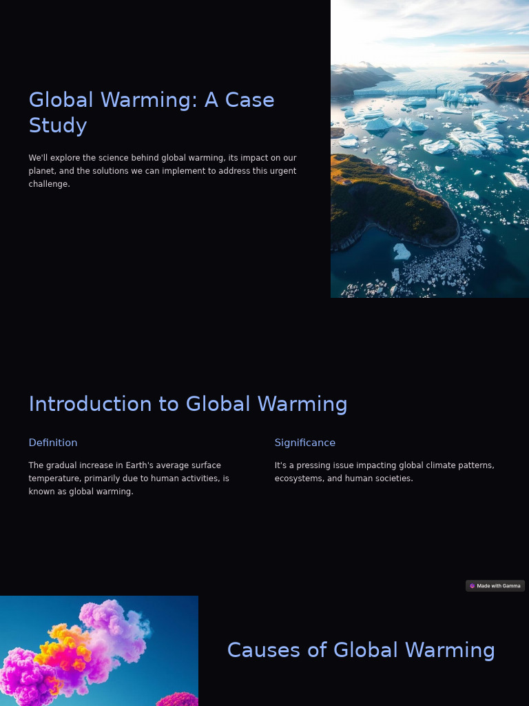 Global Warming A Case Study | PDF | Climate Change | Greenhouse Gas