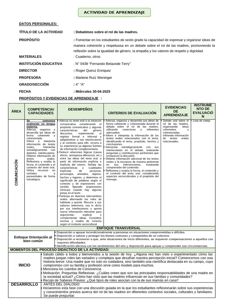 Miercoles 30 Prof. Marlene | PDF | Comunicación no verbal | Expresión ...