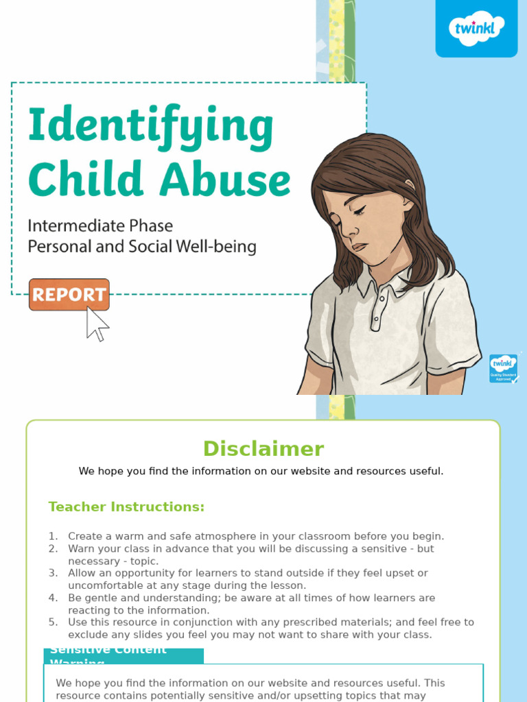 Za Lo 1650871208 Teacher Content Child Abuse 1 - Ver - 1 | PDF | Child ...