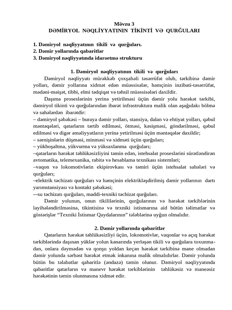 Mühazirə 3 DY | PDF