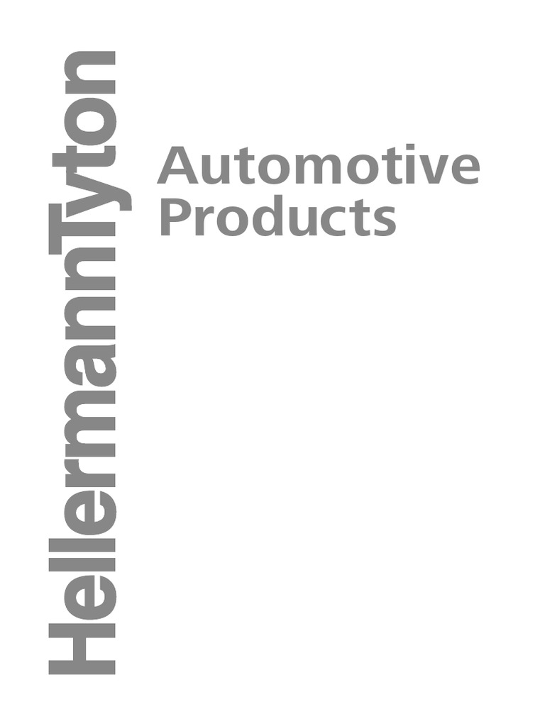 HellermannTyton - Automotive Products - 2024 - Cat - Com | PDF | Pipe (Fluid Conveyance) | Recycling