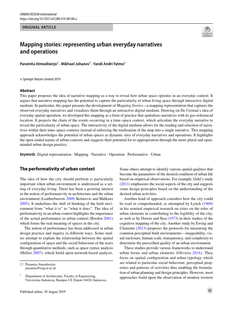 Narrative Mapping in Urban Design | PDF | Narrative | Map
