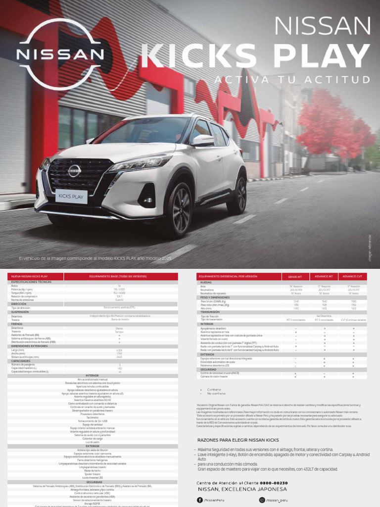 FT Nuevo Kicks | PDF | Sistema de freno antibloqueo | Vehículo de motor