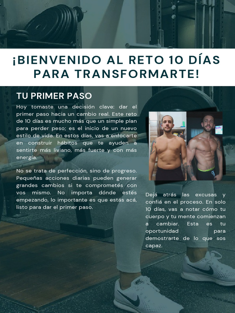 Reto 10 Dias Mujer Definitivo | PDF | Alimentos