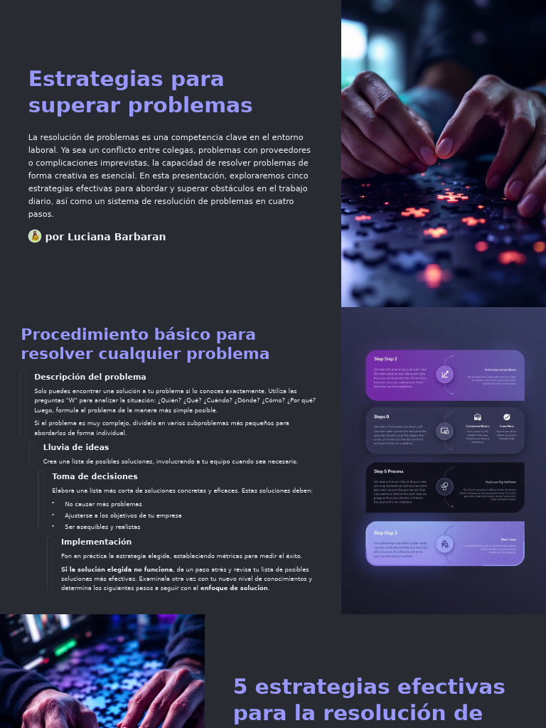 Estrategias efectivas para resolver problemas | PDF | Análisis FODA ...