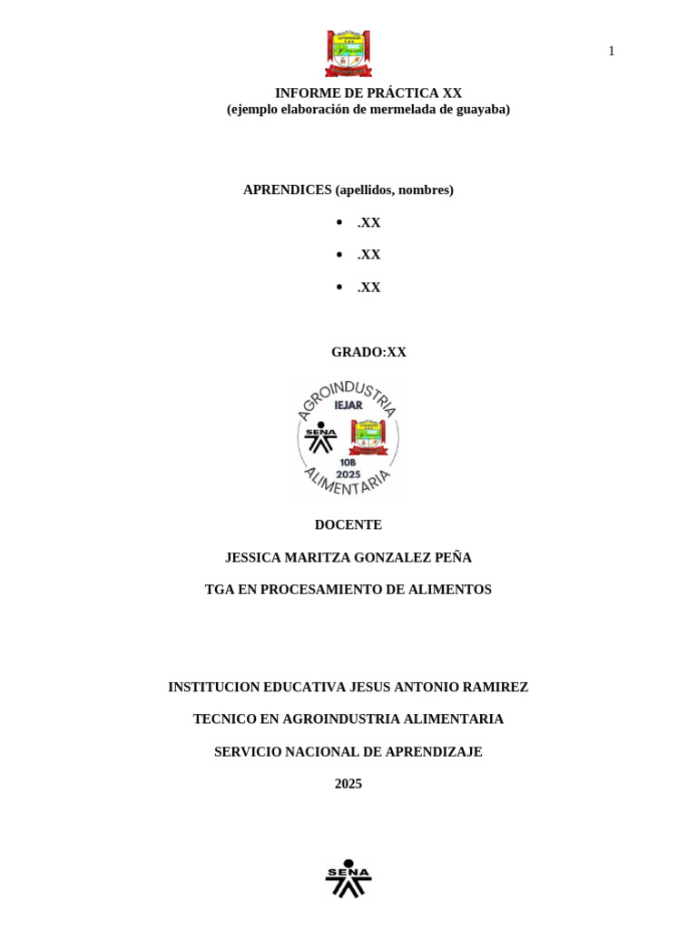 Formato Informe de Practicas 10a | PDF | Science