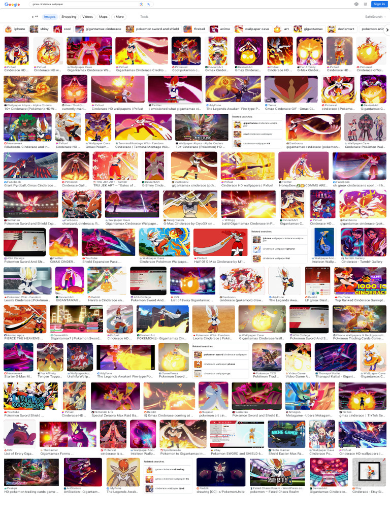Gigantamax Cinderace Wallpaper Collection | PDF | Pokémon | Nintendo ...