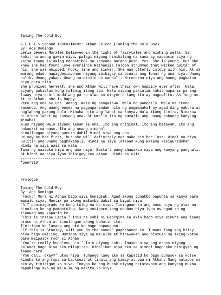 taming-the-cold-boy-awesomely-completed | PDF