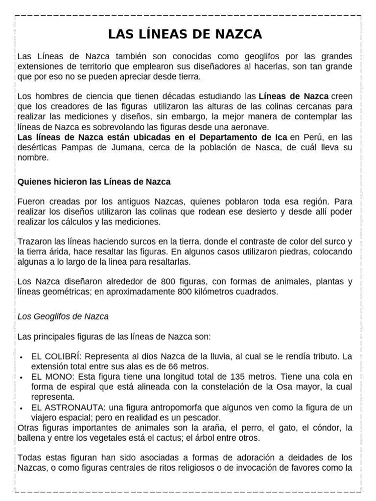 LAS LÍNEAS DE NAZCA 2 | PDF