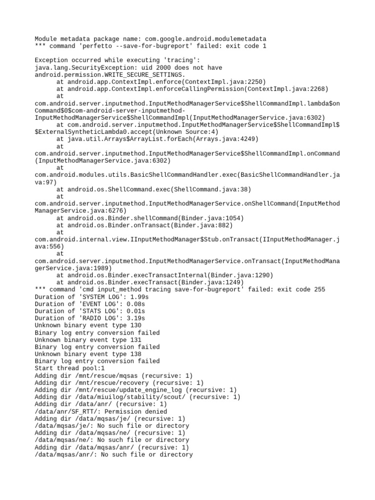 Bugreport Emerald - Global TP1A.220624.014 2024 09 07 19 47 00 Dumpstate - Log 19612 | PDF ...