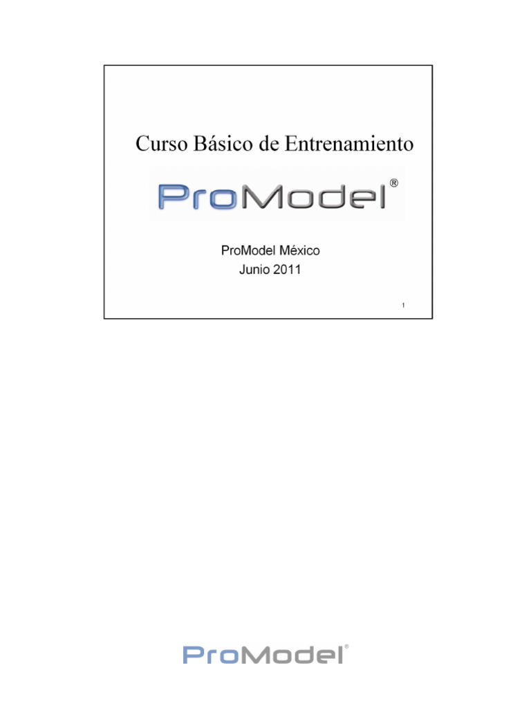 Curso ProModel - Junio 2011 | PDF | Aleatoriedad | Ventana (informática)