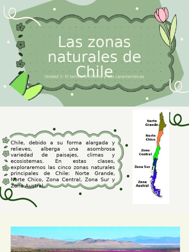 Las Zonas Naturales de Chile | PDF | Clima | Geografía Física