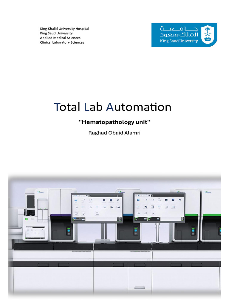 Total Lab Automation Hematology | PDF | Anemia | Diseases And Disorders