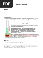 Laboratorio de Densidad y Flotabilidad | PDF | Volumen | Densidad