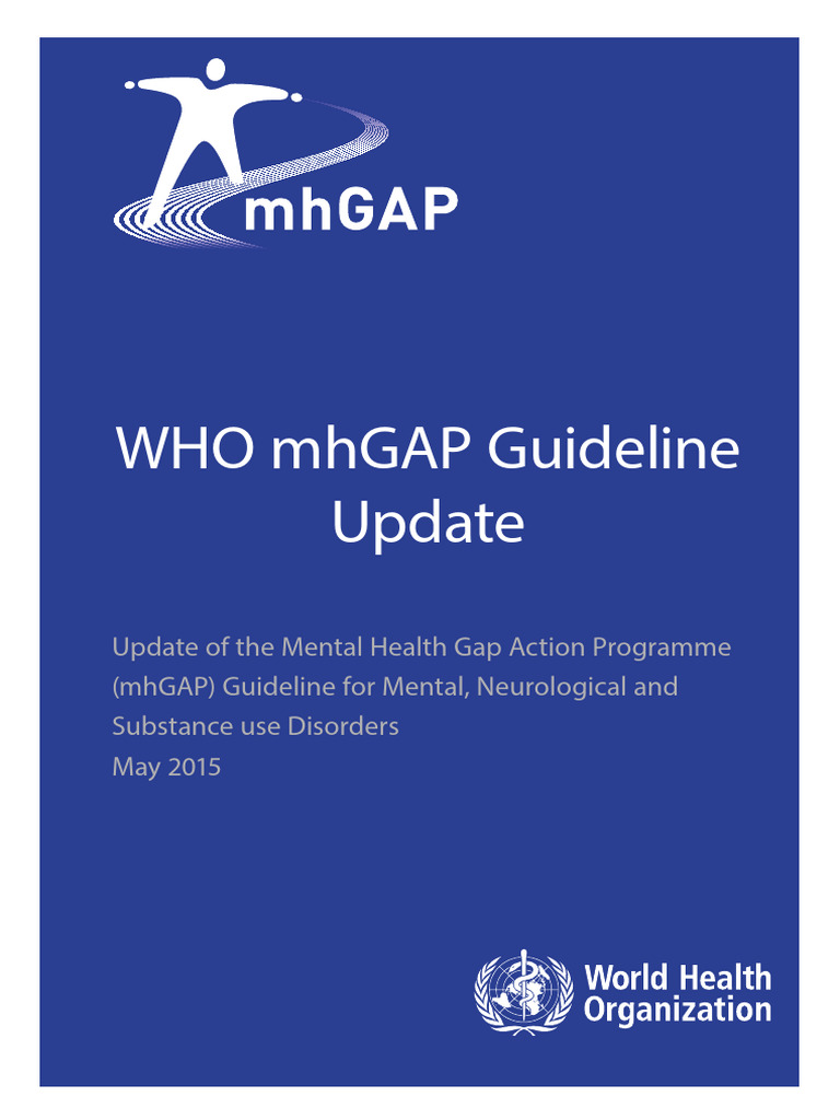WHO mhGAP Guideline | PDF | Antipsychotic | Antidepressant