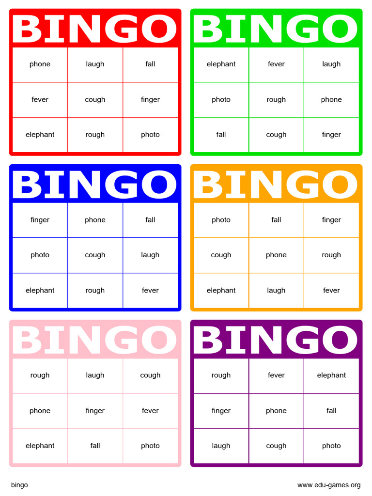 Phonics Bingo f/gh/ph | PDF