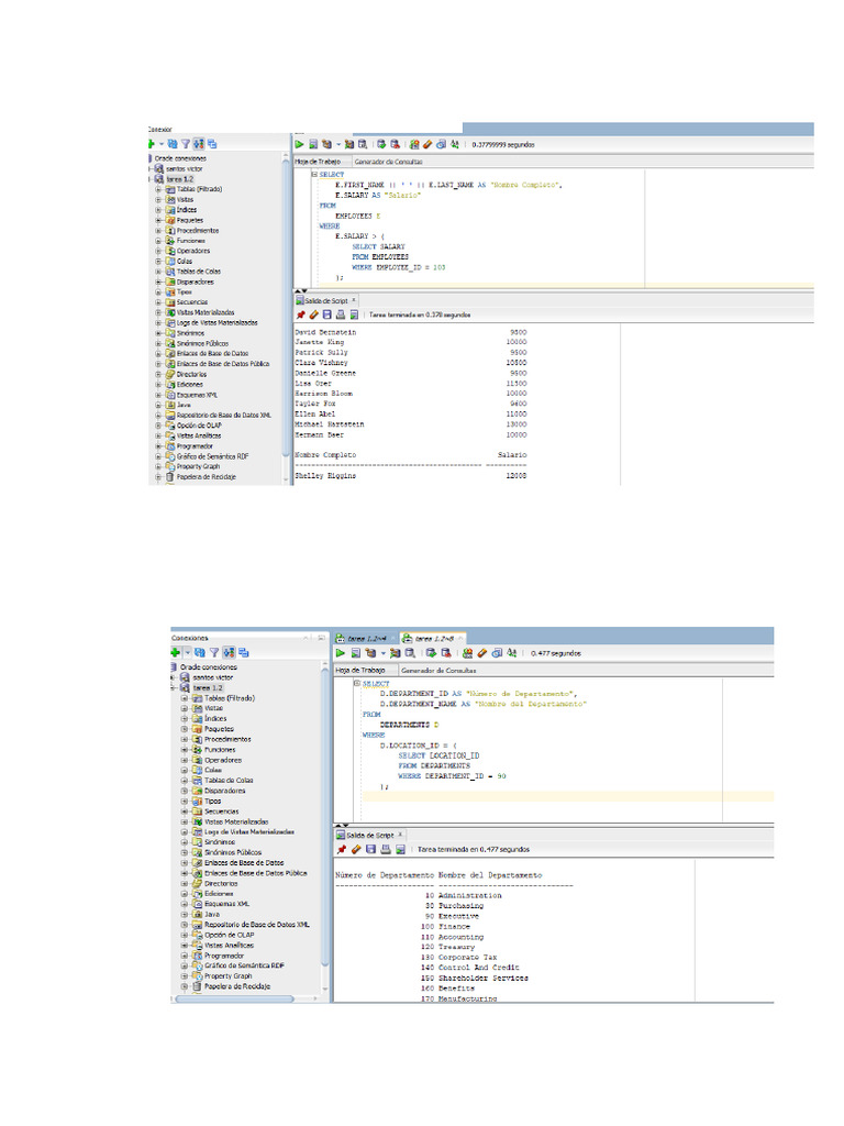 Tarea 1.3. Práctica Usando Sub Consultas | PDF