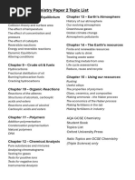 AQA GCSE Biology Paper 2 Topics List | PDF | Evolution | Genetics