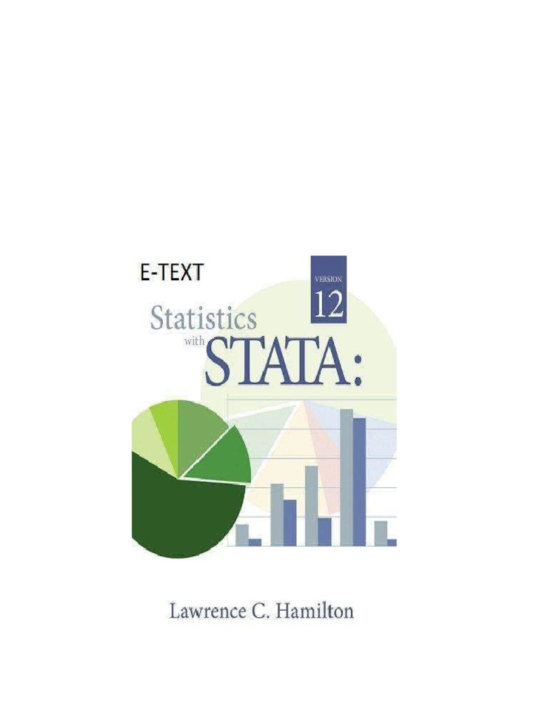 Statistics With STATA Version 12 8th Edition by Lawrence C. Hamilton ...