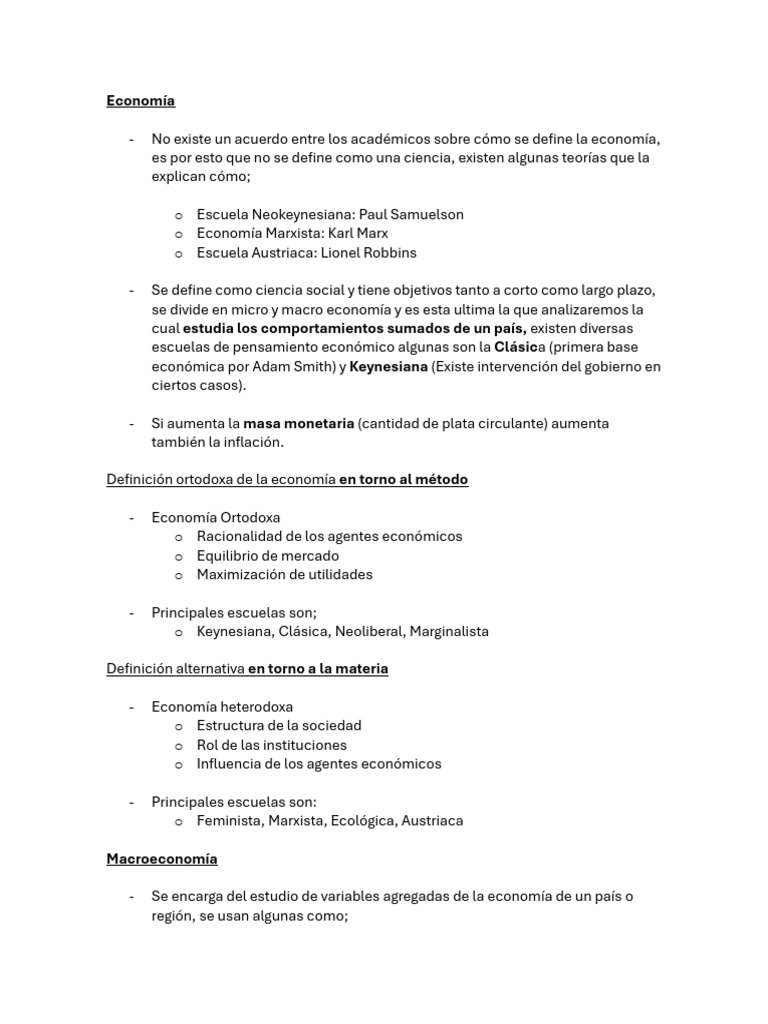 Prueba 1 Macro | PDF | Inflación | Producto Interno Bruto