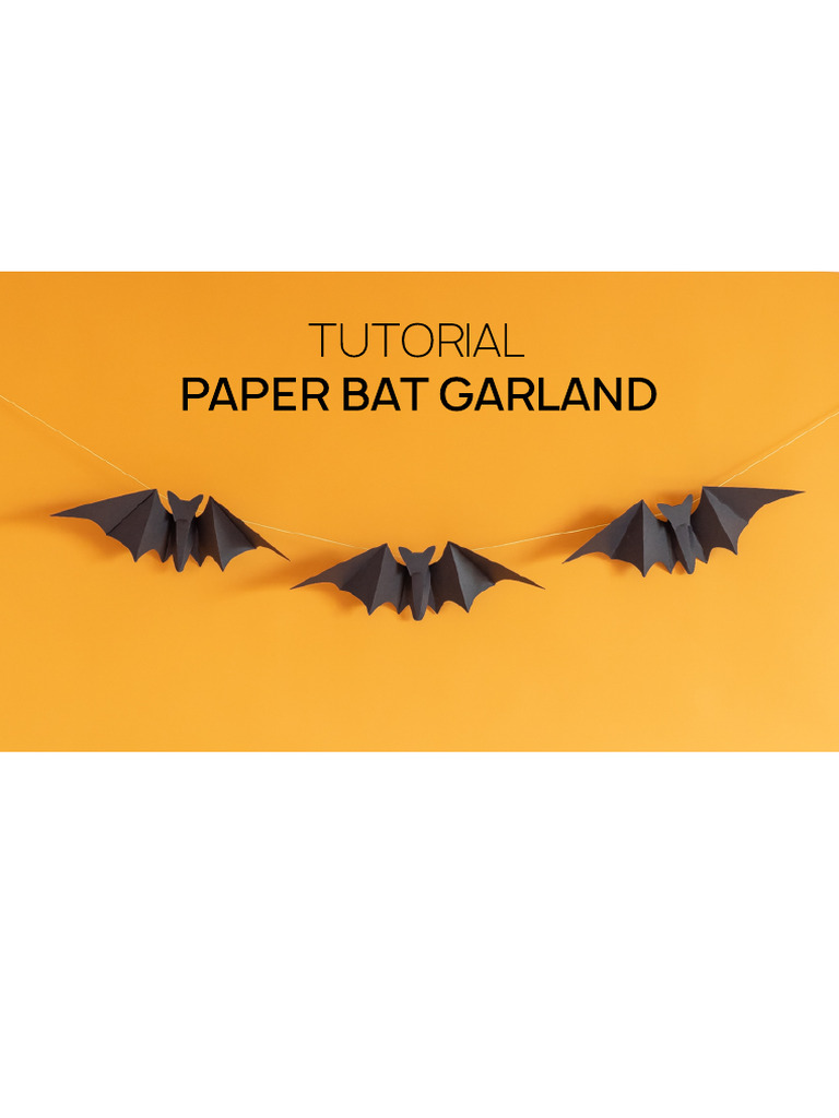 Paper Bat Garland | PDF