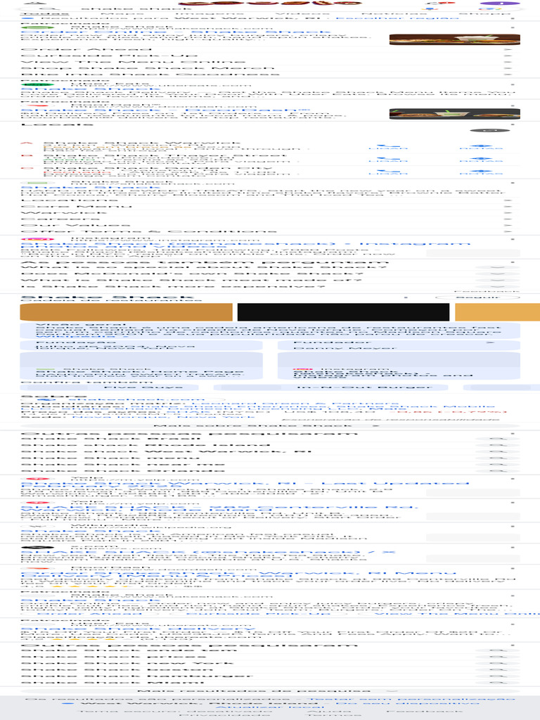 Shake Shack - Pesquisa Google | PDF | Fast Food Restaurants | Restaurants