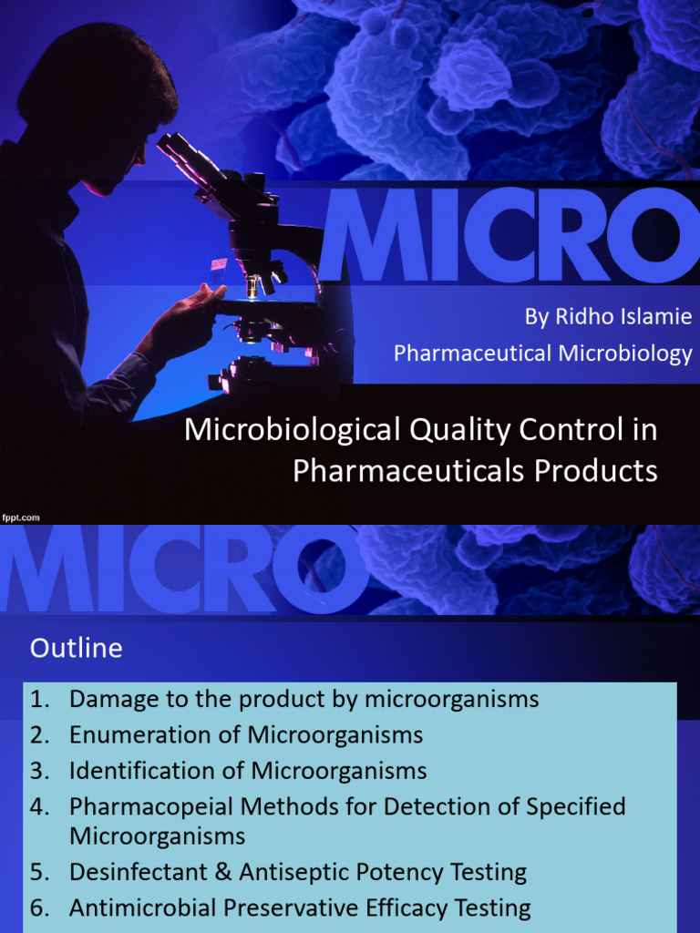 M8-9 Microbiological Quality Control 240628 112906 | PDF | Organisms ...