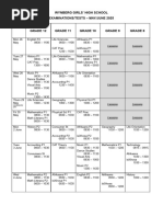 June Exam Timetable Term 2 2025 | PDF