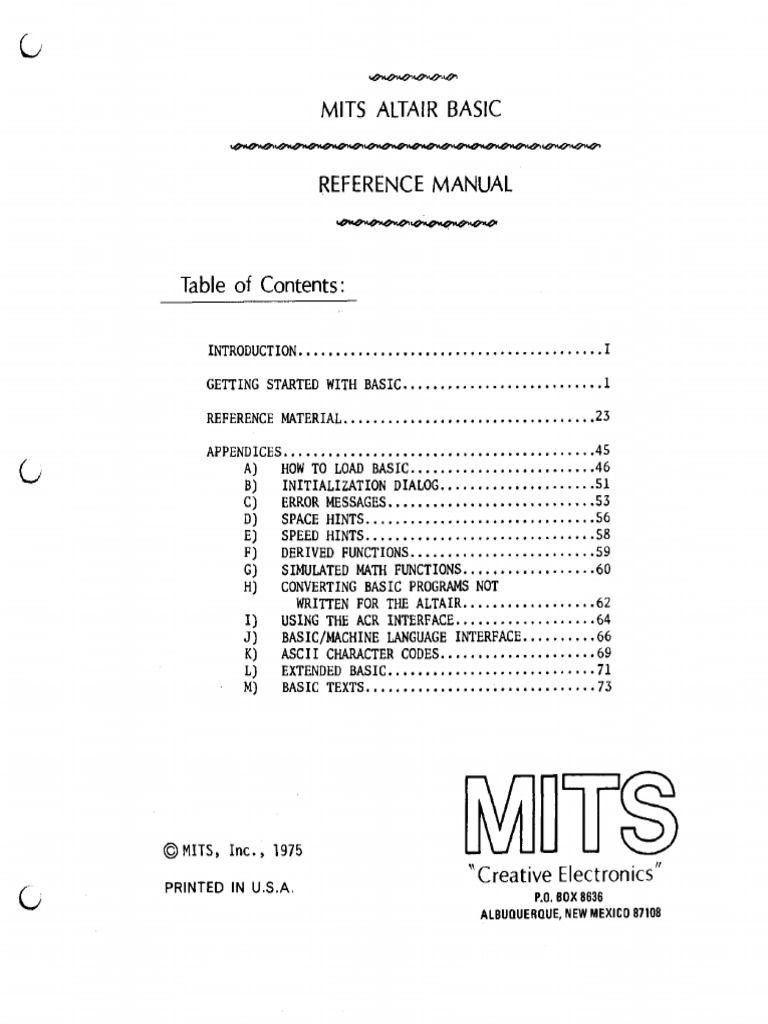 Basic Manual 75 | PDF | Booting | Computer Science