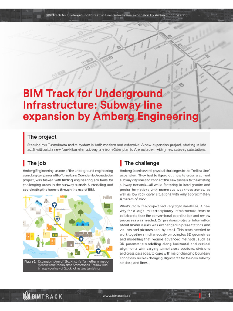 Amberg Engineering - BIM Track Case Studies | PDF | Building Information Modeling | Rapid Transit
