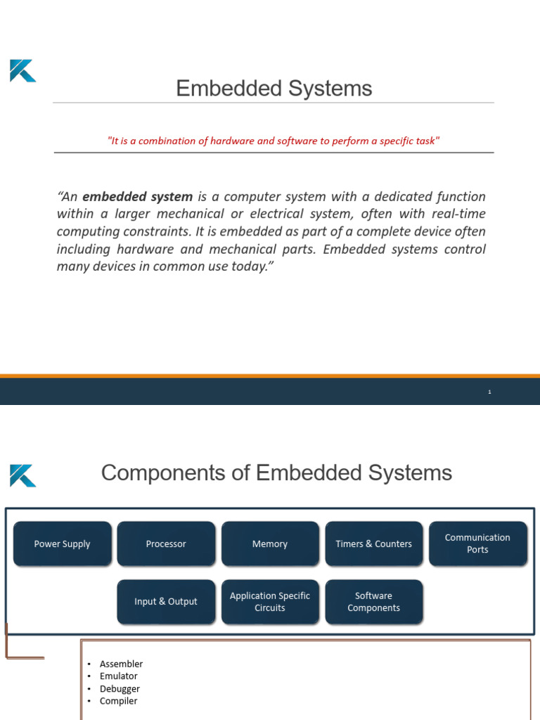 Overview of Embedded Systems Components | PDF | Embedded System ...