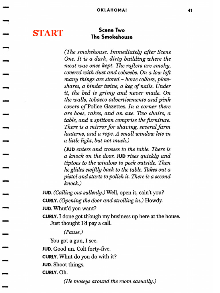 Oklahoma - Act One Scene Two | PDF