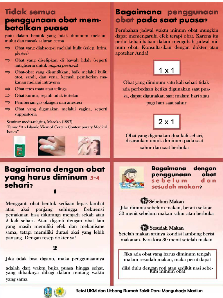 PDF Leaflet Penggunaan Obat Compress | PDF