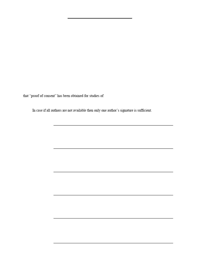 Copyright Form | PDF