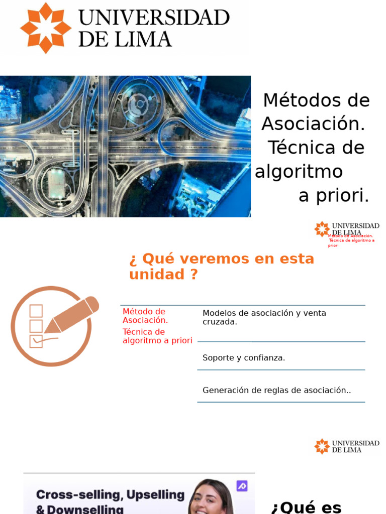 Métodos de Asociación 01052025 | PDF | Gestión de datos | Algoritmos