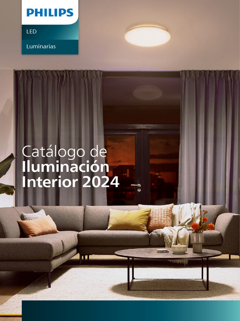 Signify Philips Catalogo Luminarias Interior 2024 Esp Final | PDF | Encendiendo | Diodo emisor ...
