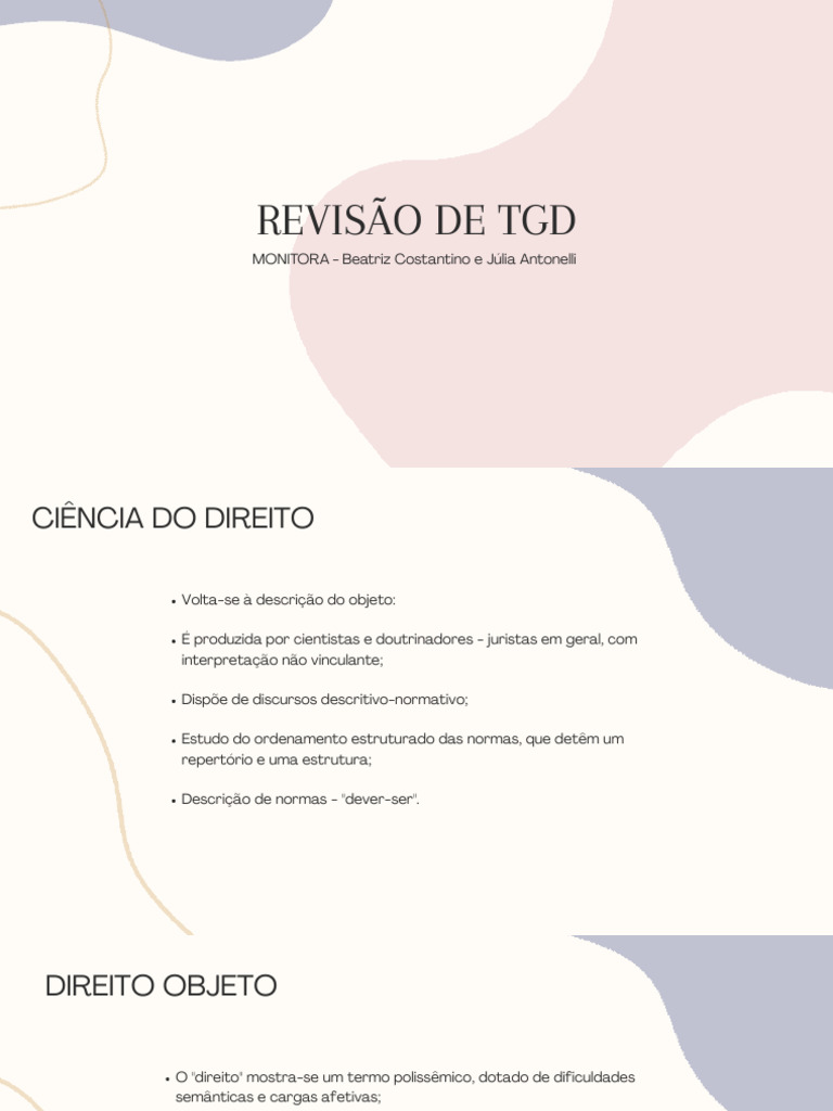 Revisão TGD | PDF