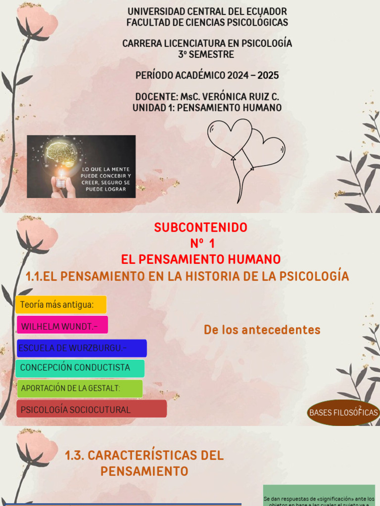 Unidad 1 Pensamiento e Inteligencia 3sem PDF | PDF | Inteligencia | Pensamiento