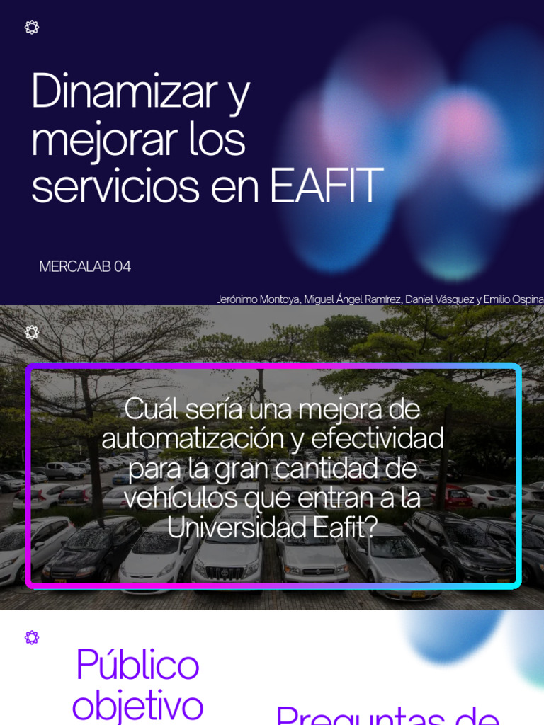 Servicio Parqueadero EAFIT | PDF