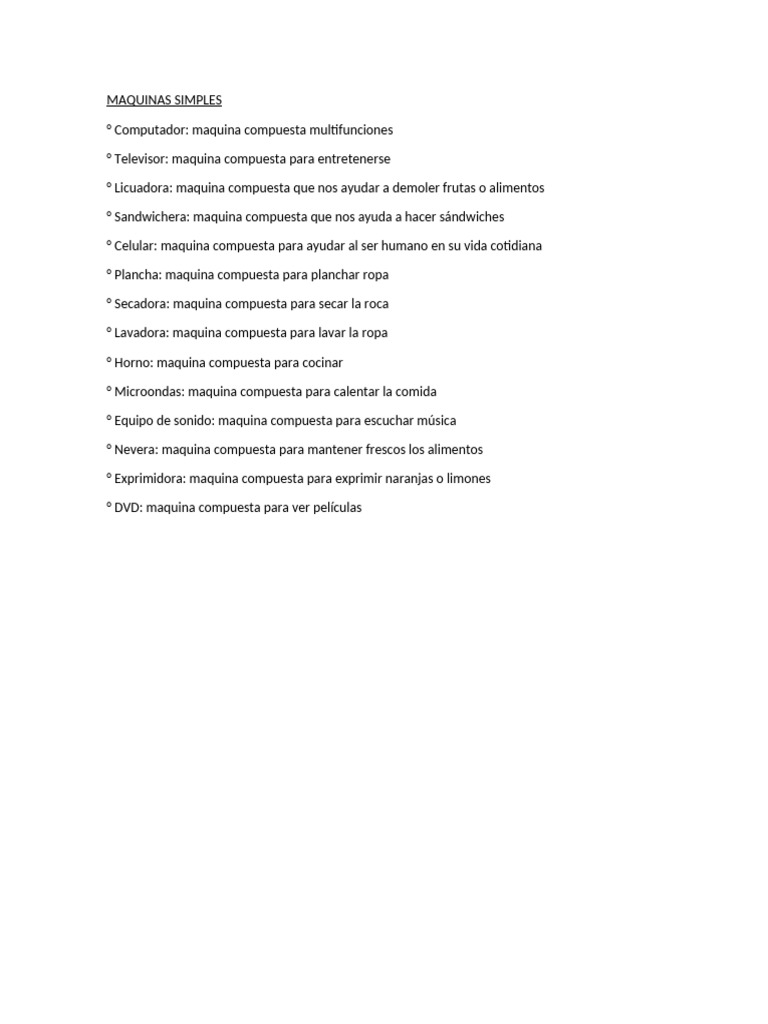 Maquinas Simples | PDF