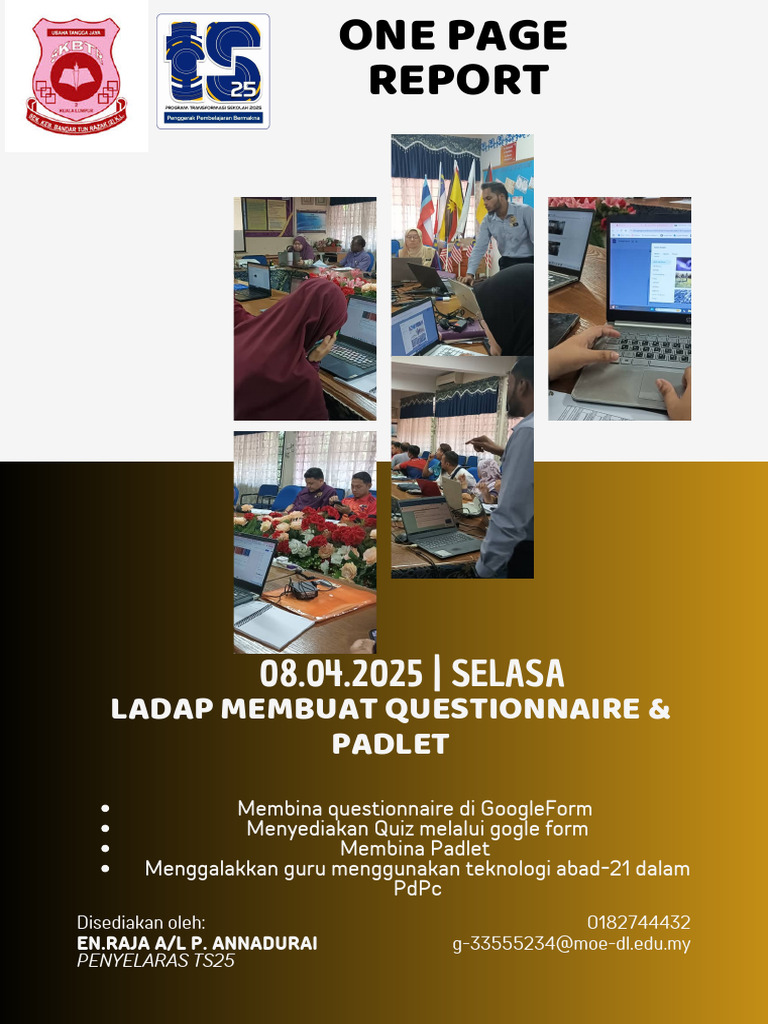 Ladap 2 - Membina Questionnaire Dan Padlet - 08.04.25 | PDF