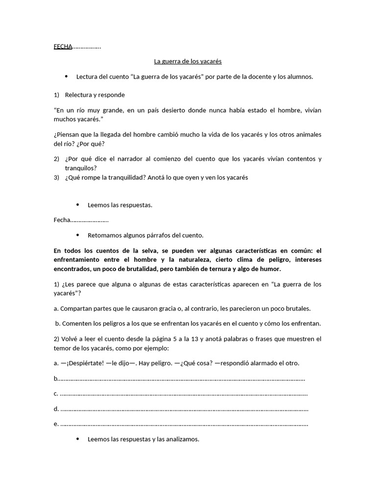 La Guerra de Los Yacares | PDF