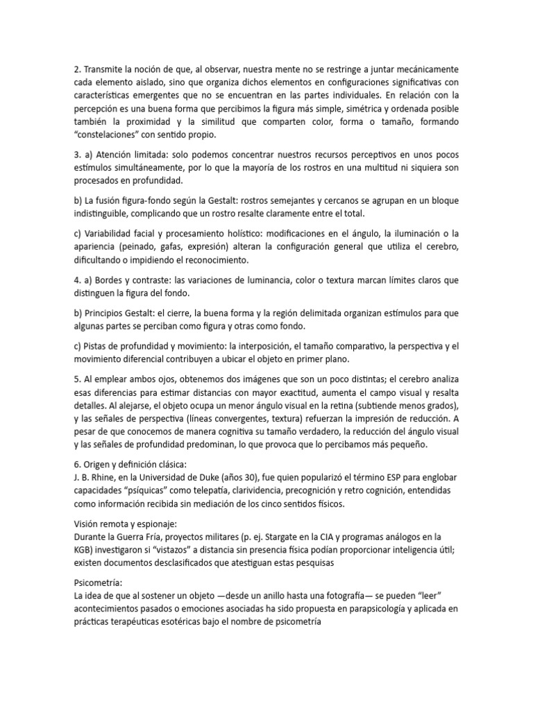 Tarea INDV | PDF | Percepción | Percepción visual