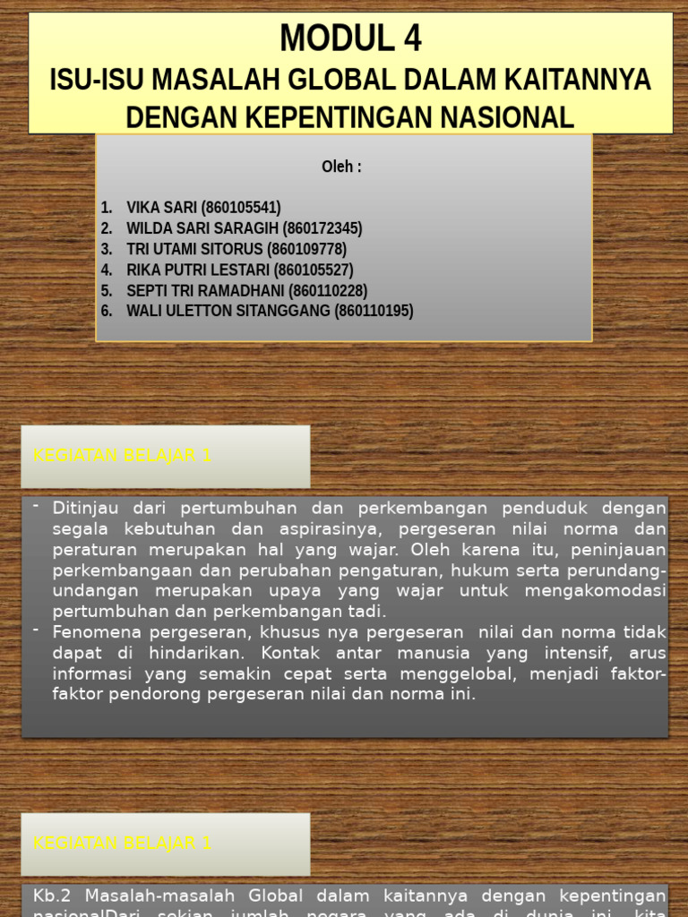 Isu Global dan Kepentingan Nasional | PDF