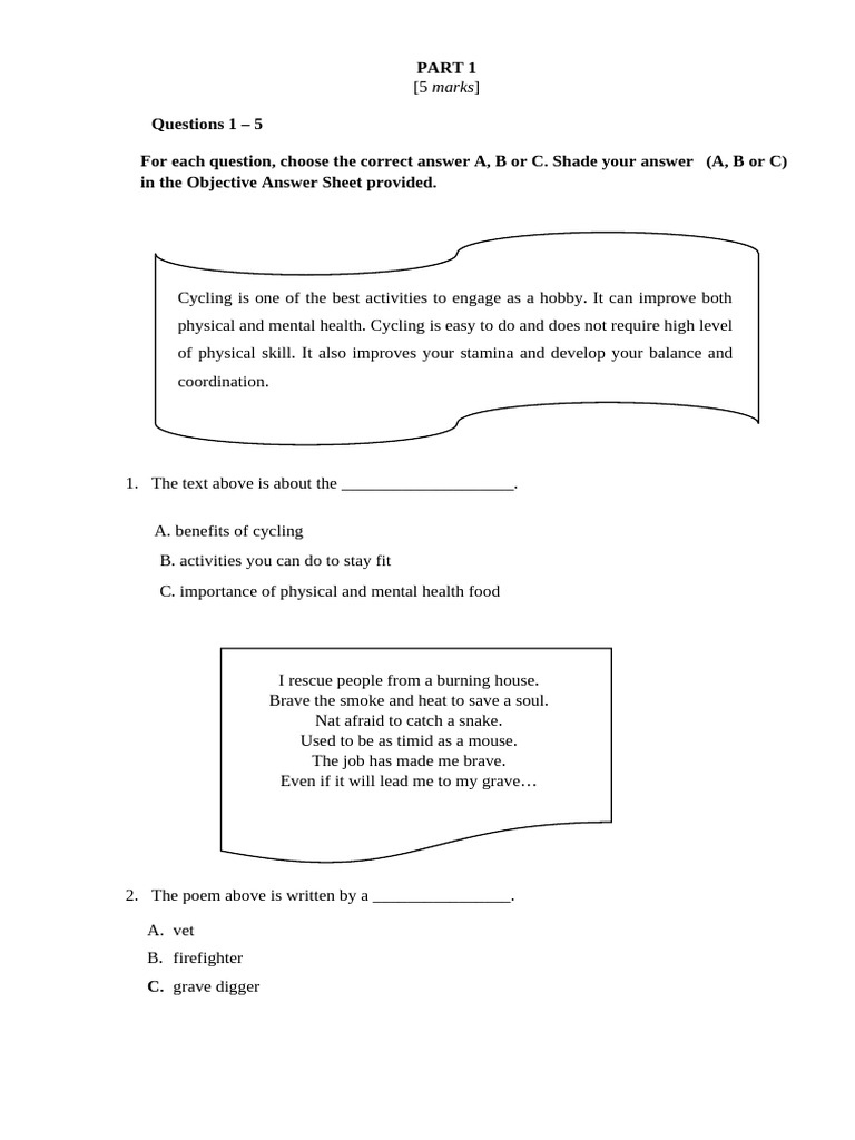 UASA 2024 ENGLISH YEAR 6 Log.docx 1 | PDF | Textiles