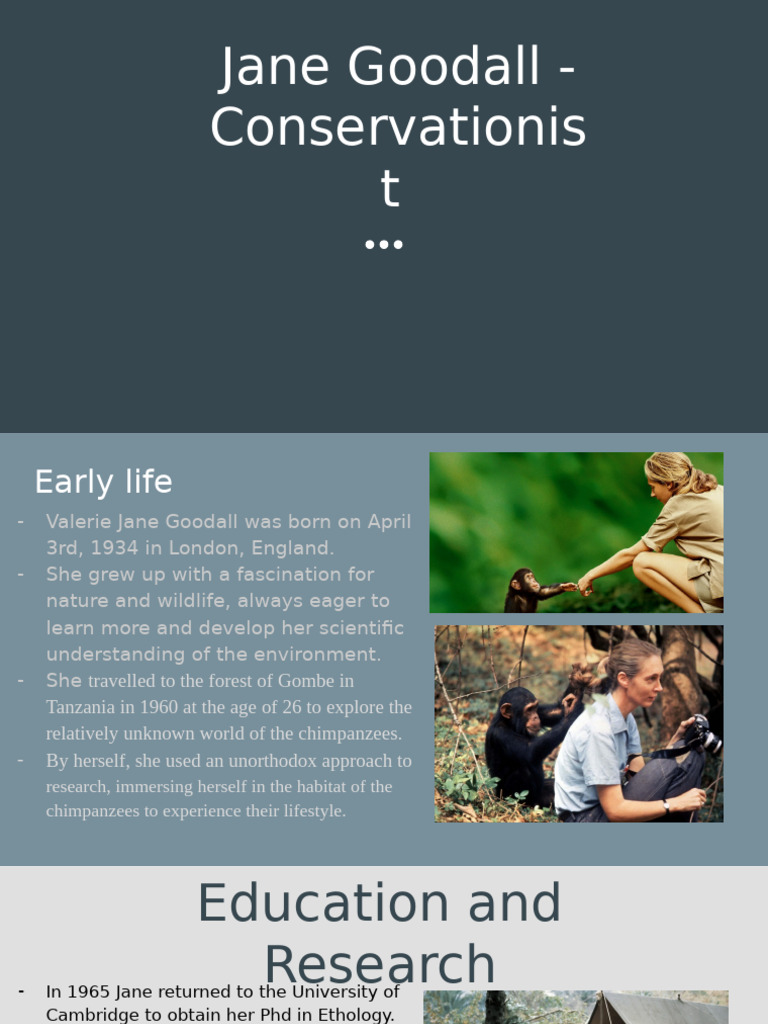 Action Citizen Exemplar - Jane Goodall | PDF | Natural Environment